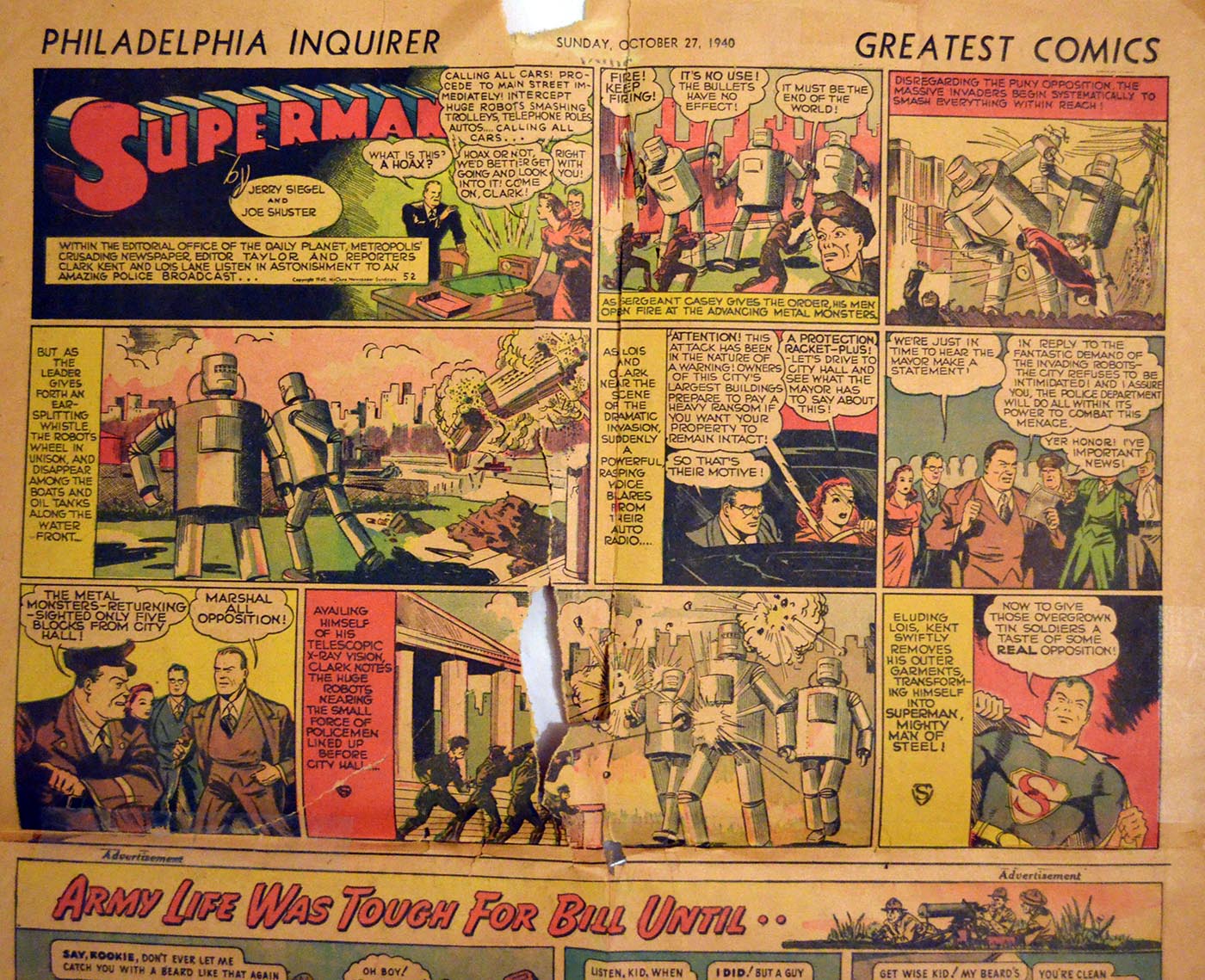 Gold Age Superman 1940 ziar