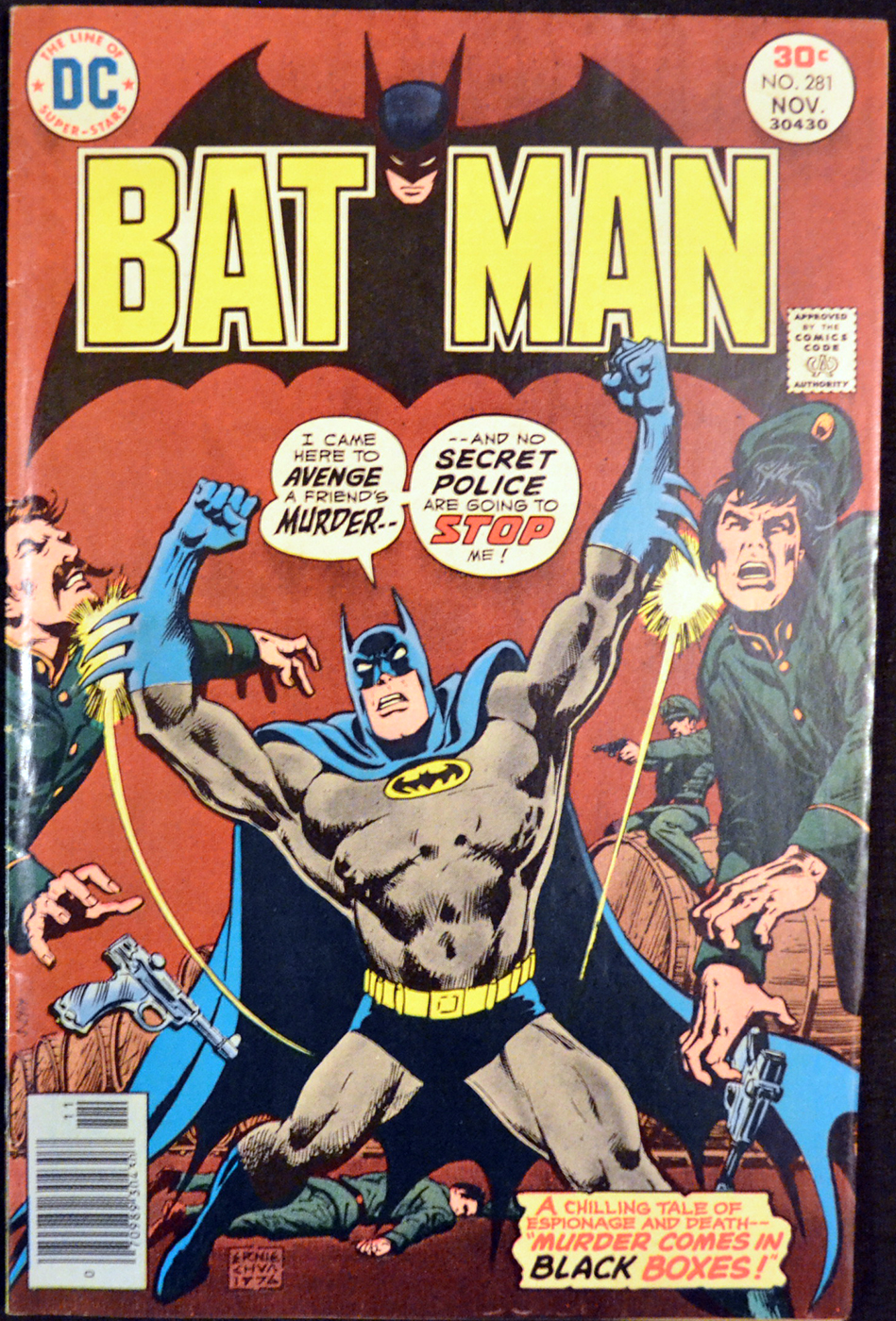 Batman Black Police benzi desenate vechi DC